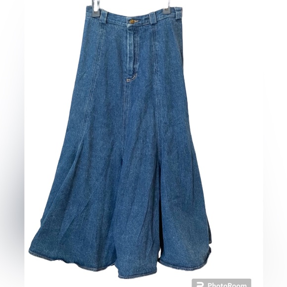 Liz Claiborne | Skirts | Flared Denim Maxi Skirt | Poshmark
